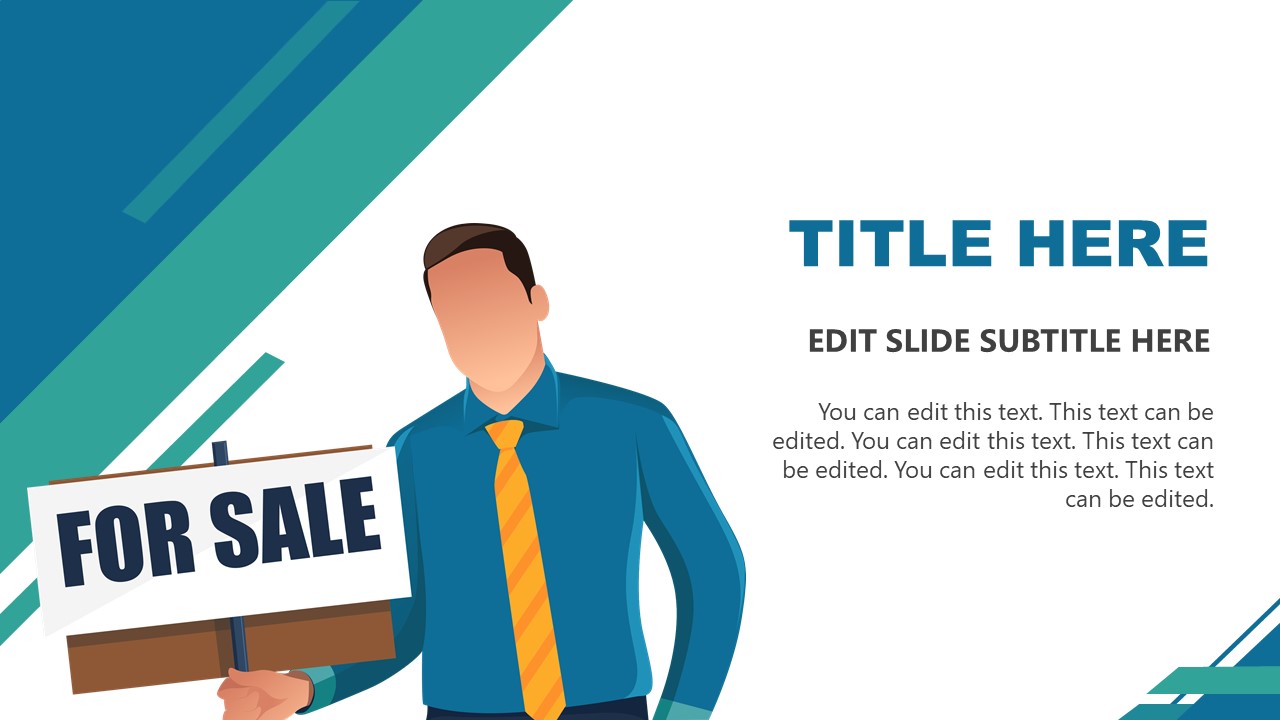 Illustration Template for Real Estate Signboard - SlideModel