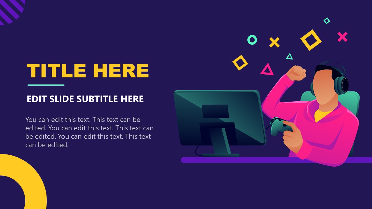 Gaming Event Presentation Template for PowerPoint - SlideModel