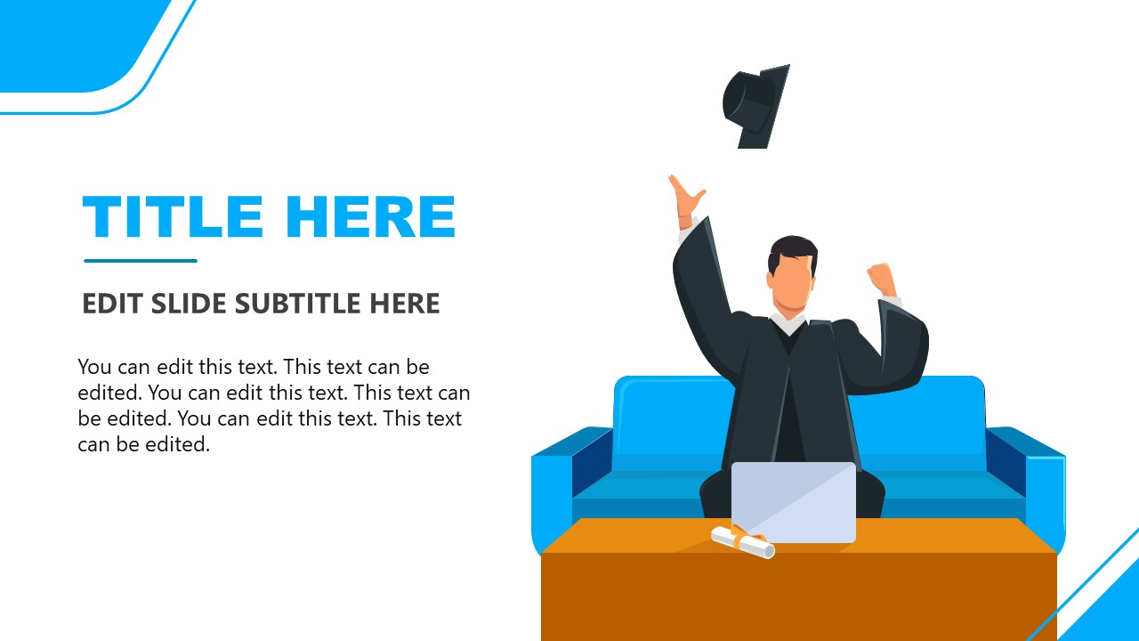 Commencing Ceremony PowerPoint Template for Graduation - SlideModel