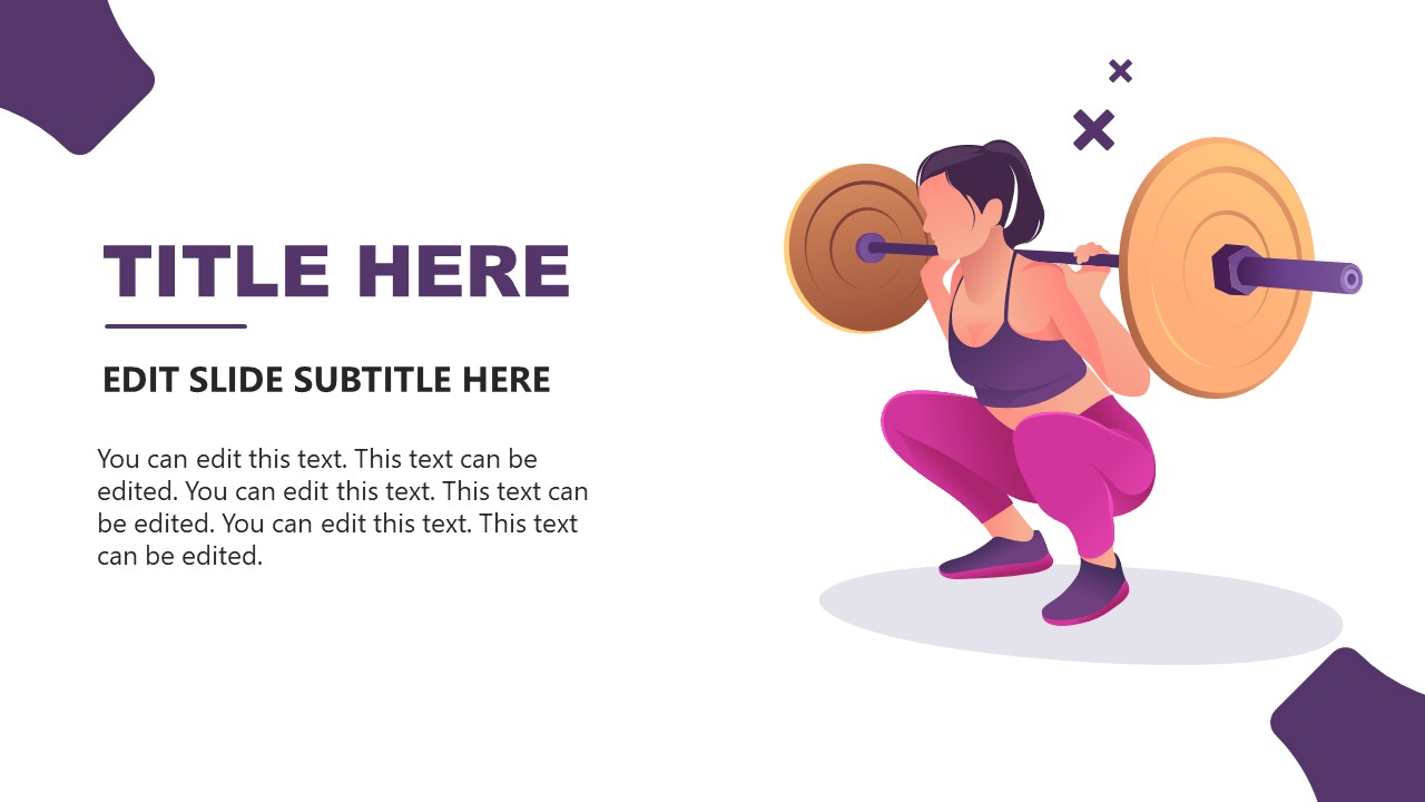 CrossFit Business PPT Weight Lifting Illustration - SlideModel