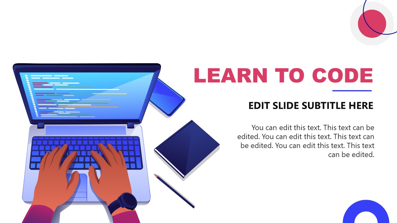 How to Code Presentation Template - SlideModel