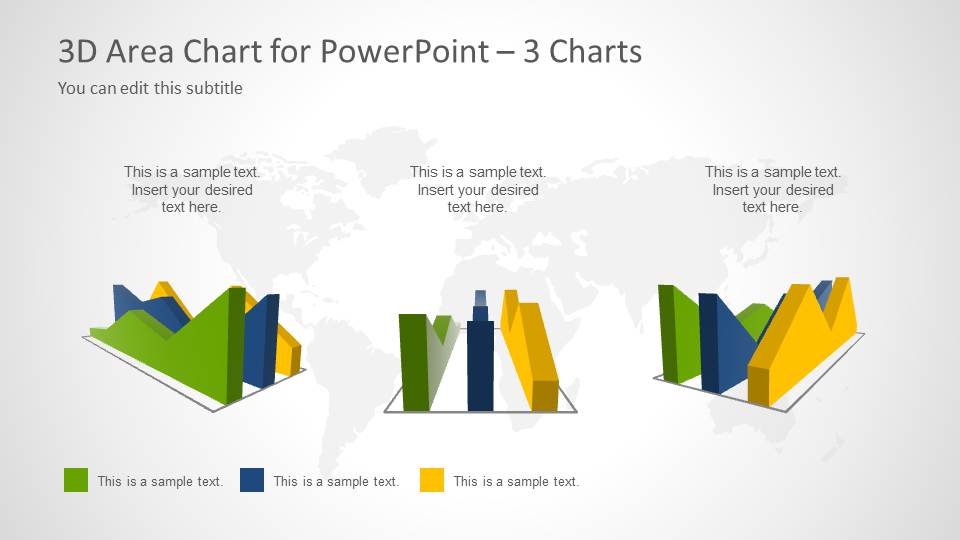 3D Area Chart for PowerPoint - SlideModel