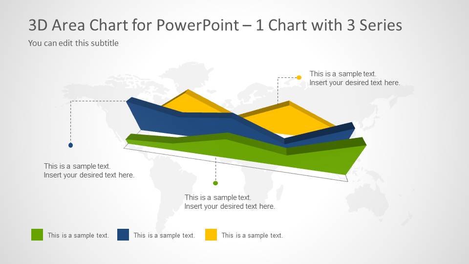 3D Area Chart for PowerPoint - SlideModel