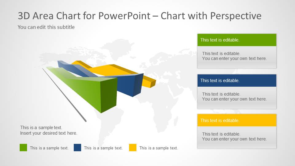 3D Area Chart for PowerPoint - SlideModel