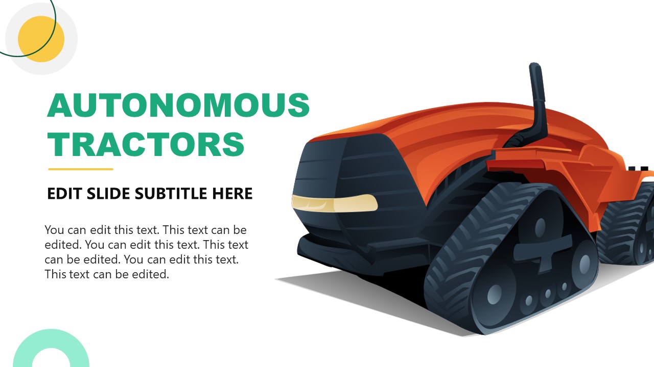 Autonomous Tractors PPT Slide - SlideModel