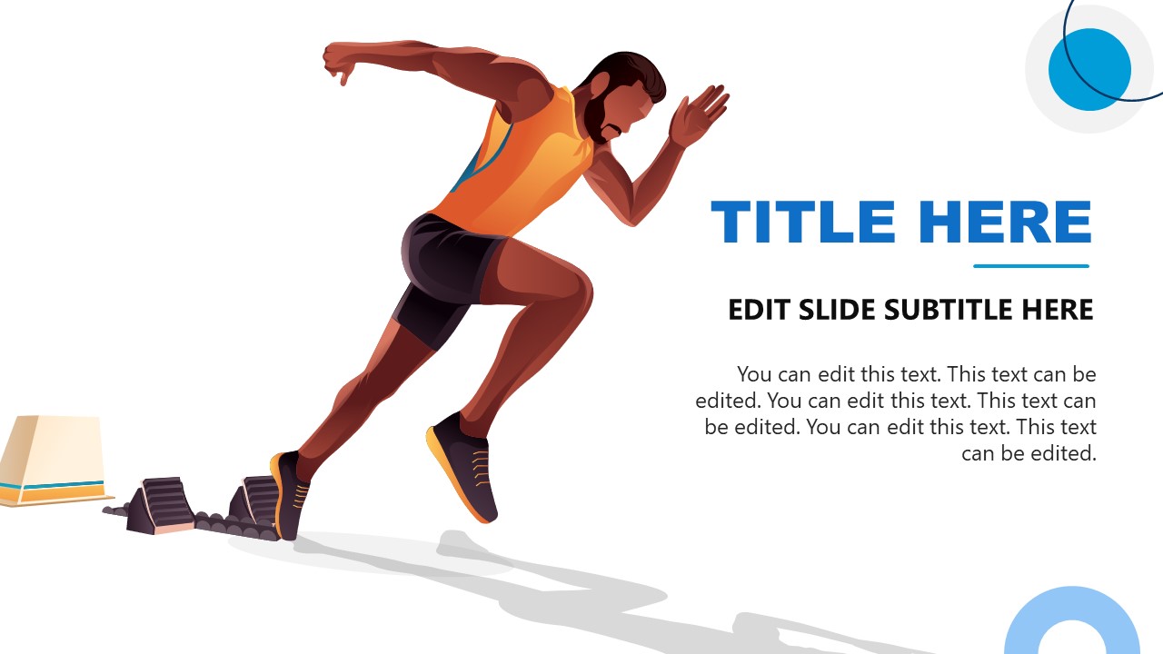 Running PowerPoint Template & Presentation Slides for Sports