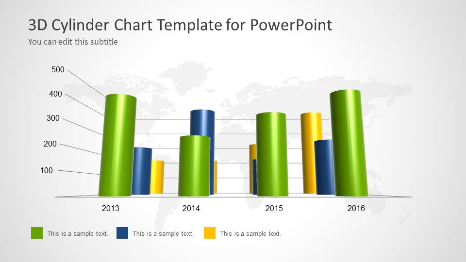 3D Cylinder Chart Template for PowerPoint - SlideModel