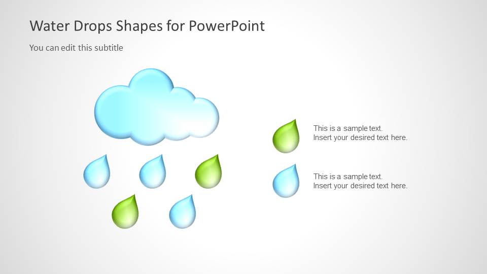Water Drop Shapes for PowerPoint - SlideModel