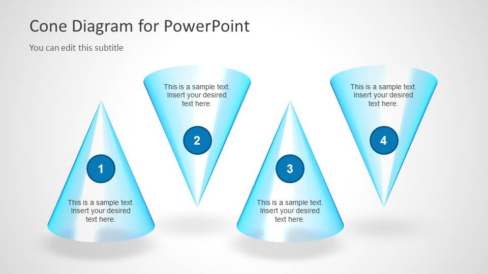 3D Cone Diagrams for PowerPoint - SlideModel