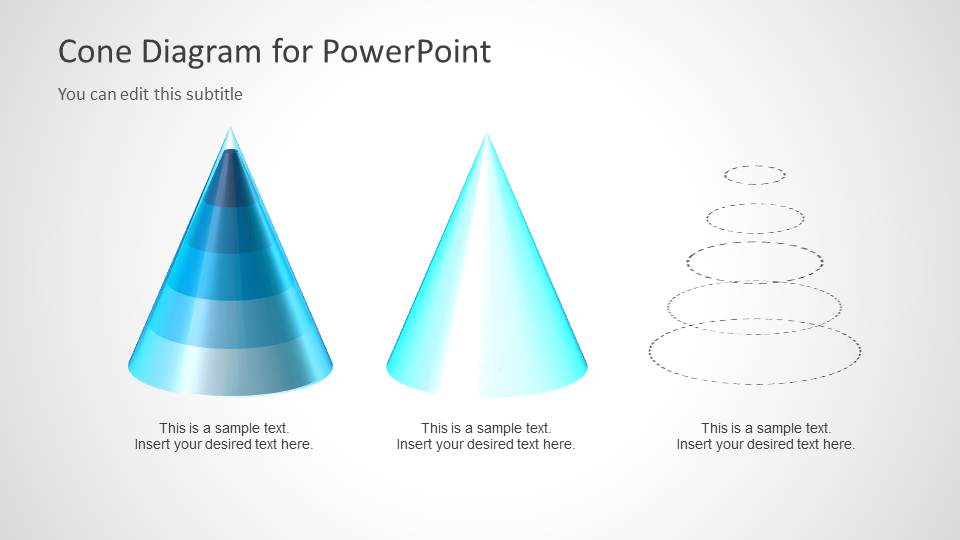3D Cone Diagrams for PowerPoint - SlideModel