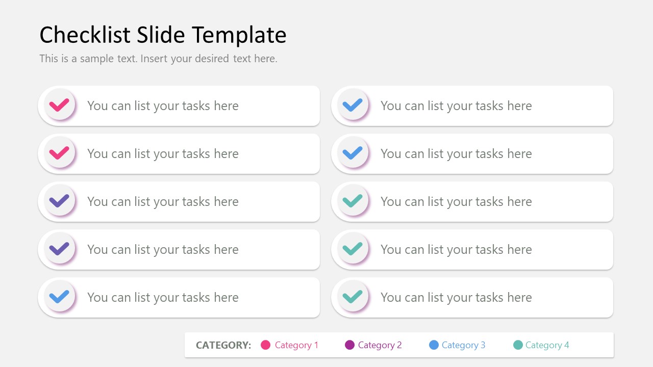 Checklist Slide Template for PowerPoint & Google Slides