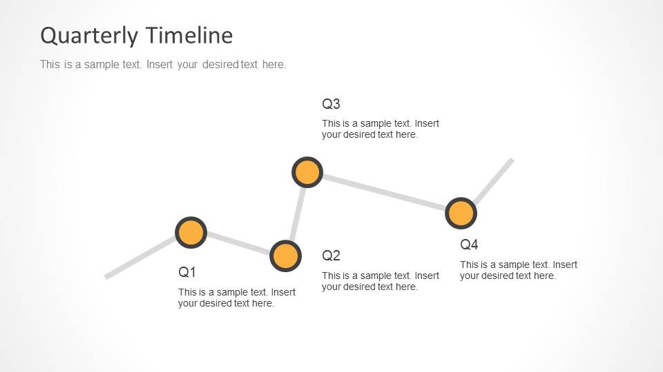 Quarterly Timeline Template for PowerPoint & Presentation Slides