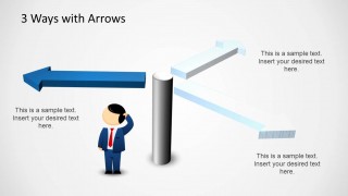 3 Way PowerPoint Diagram with Arrows - SlideModel