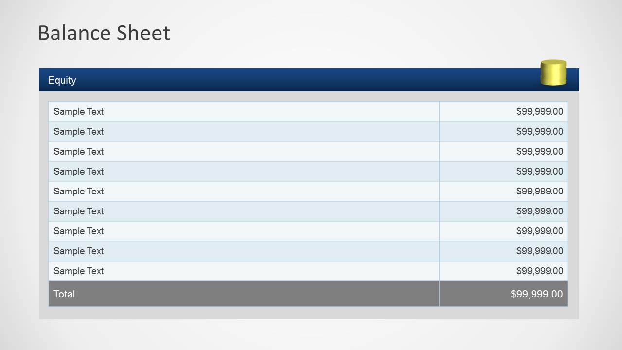 Simple Balance Sheet PowerPoint Template - SlideModel