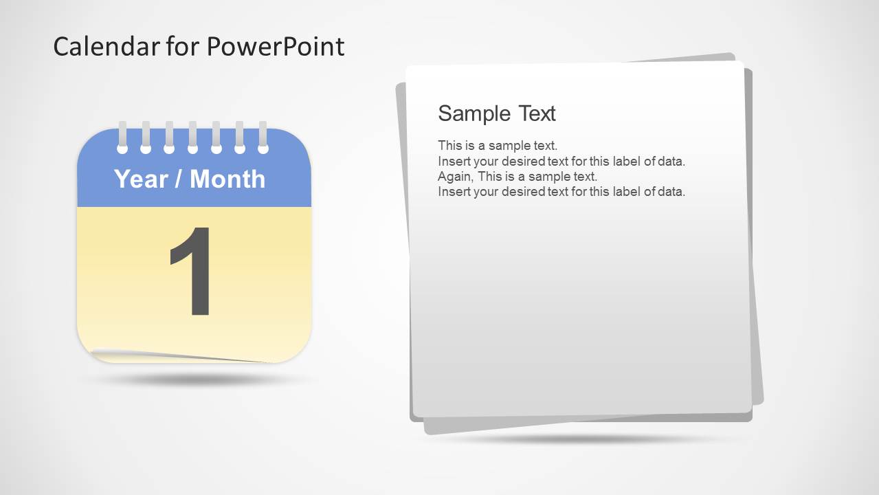 Calendar Template For PowerPoint SlideModel