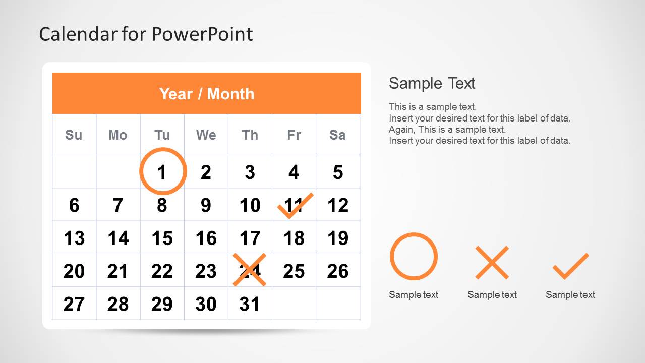 Calendar Template for PowerPoint - SlideModel