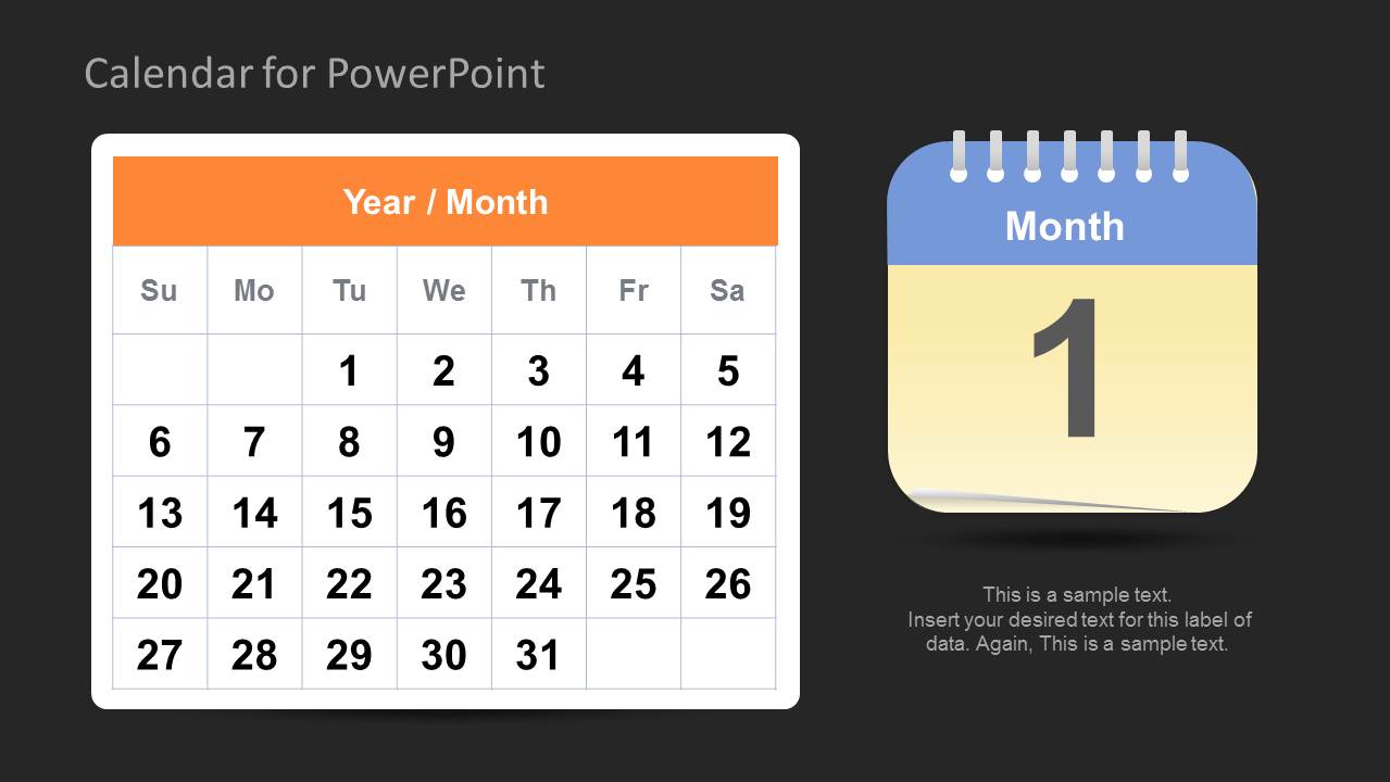 Calendar Template for PowerPoint - SlideModel