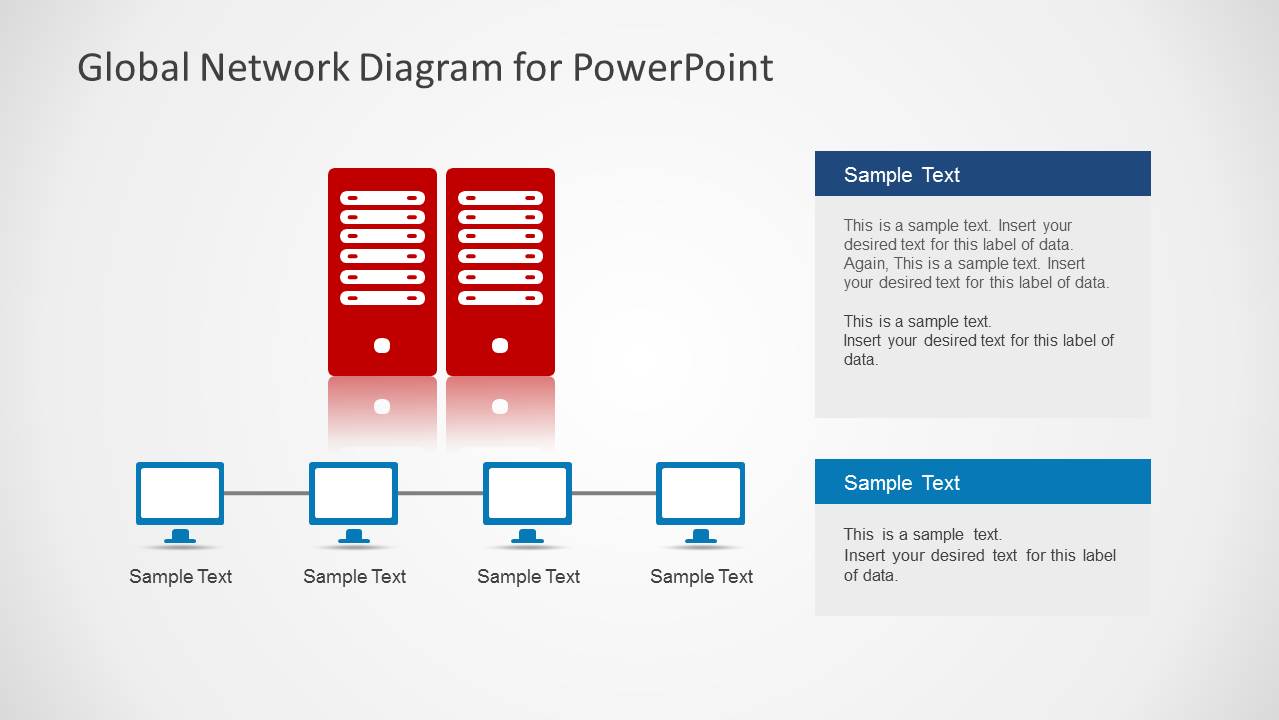 Global Network Diagram for PowerPoint - SlideModel Global Network Diagram for PowerPoint - SlideModel