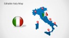 Editable Italy Map Template for PowerPoint - SlideModel