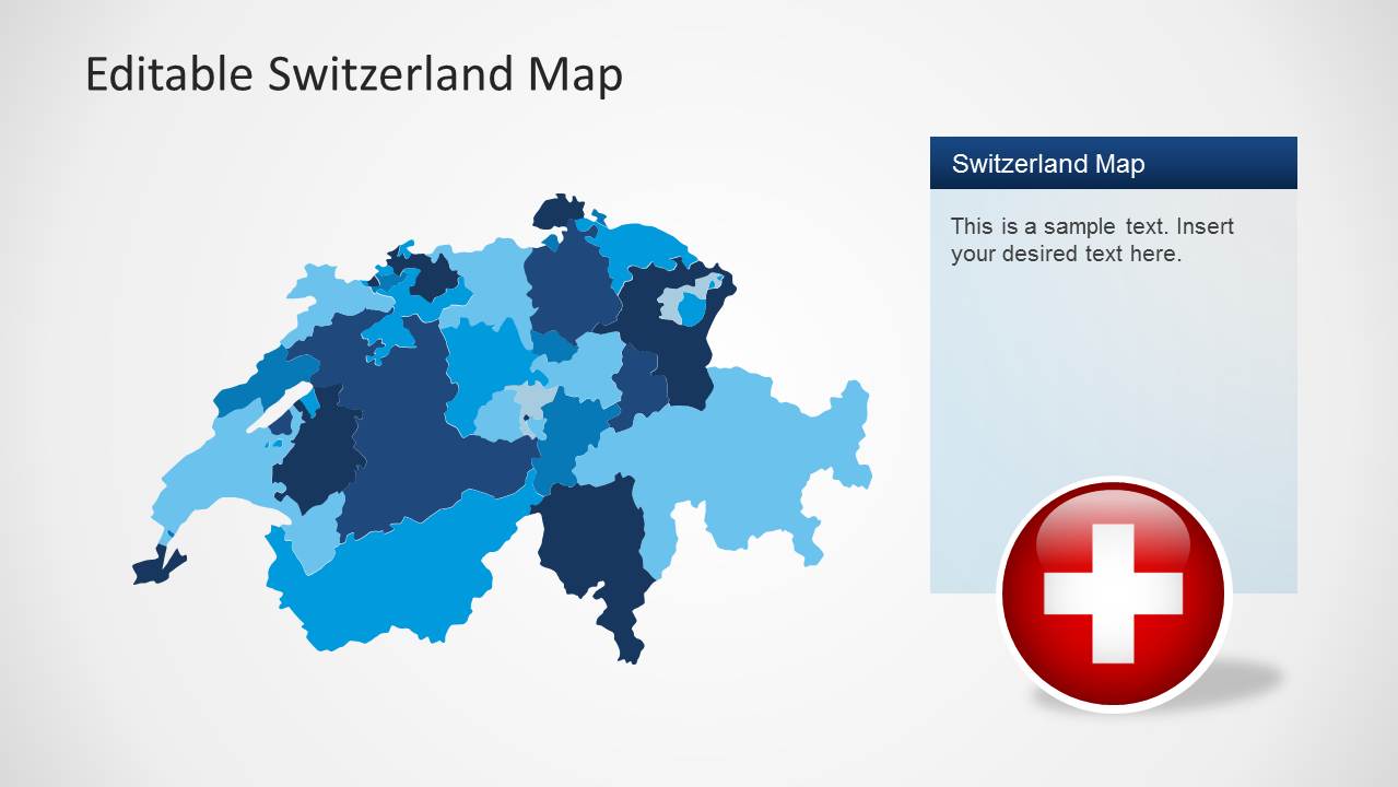 Editable Switzerland Map Template for PowerPoint - SlideModel Editable Switzerland Map Template for PowerPoint - SlideModel