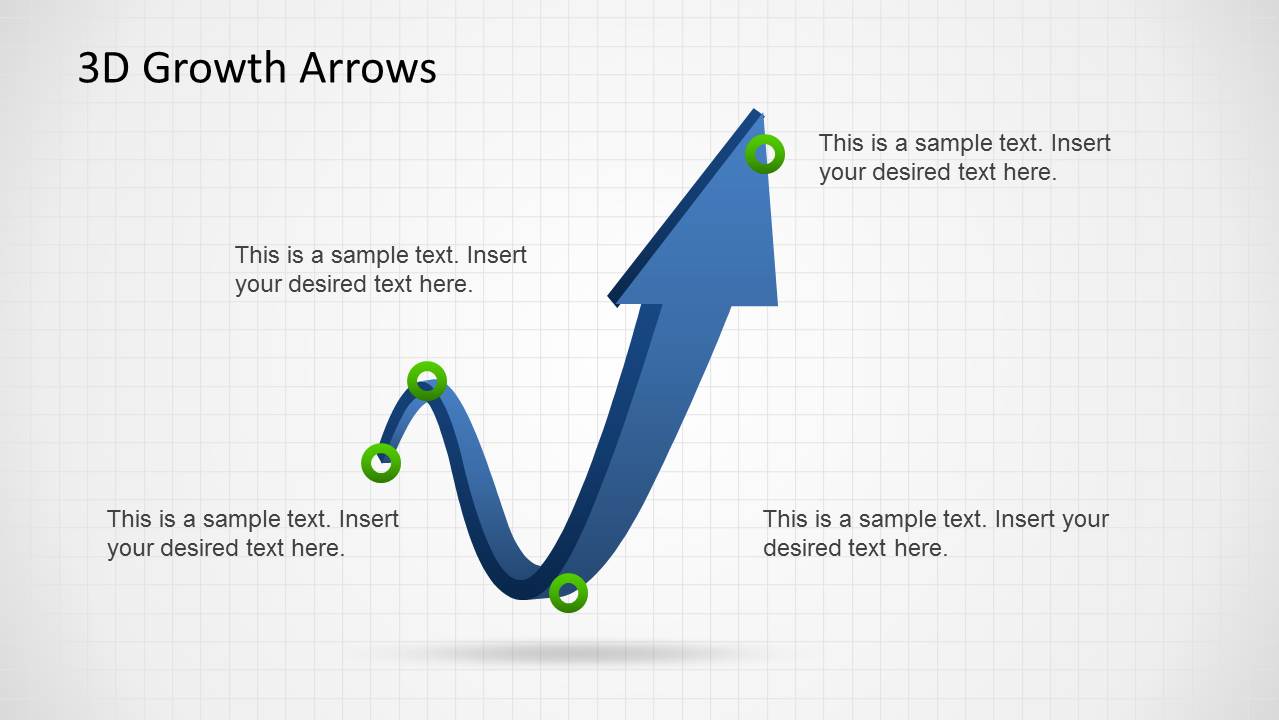 3D Growth Arrows Template for PowerPoint - SlideModel 3D Growth Arrows Template for PowerPoint - SlideModel