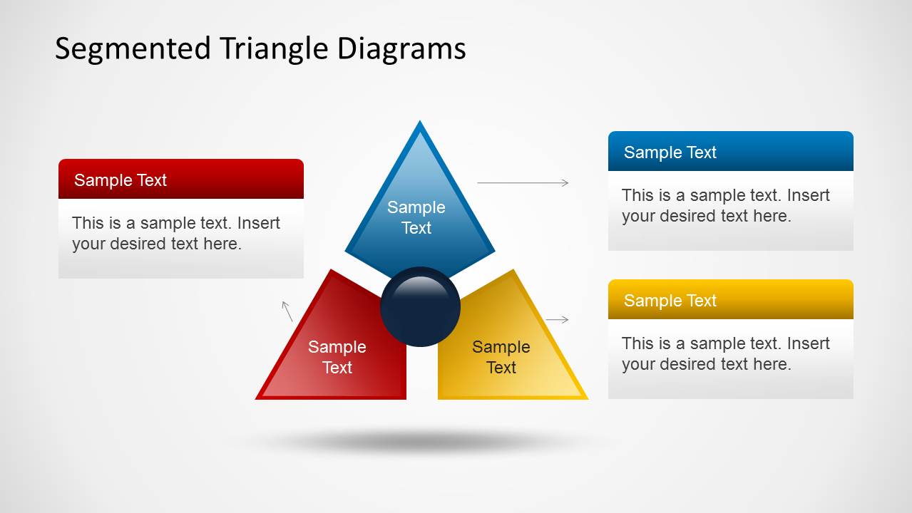 Segmented Triangle Diagrams for PowerPoint - SlideModel