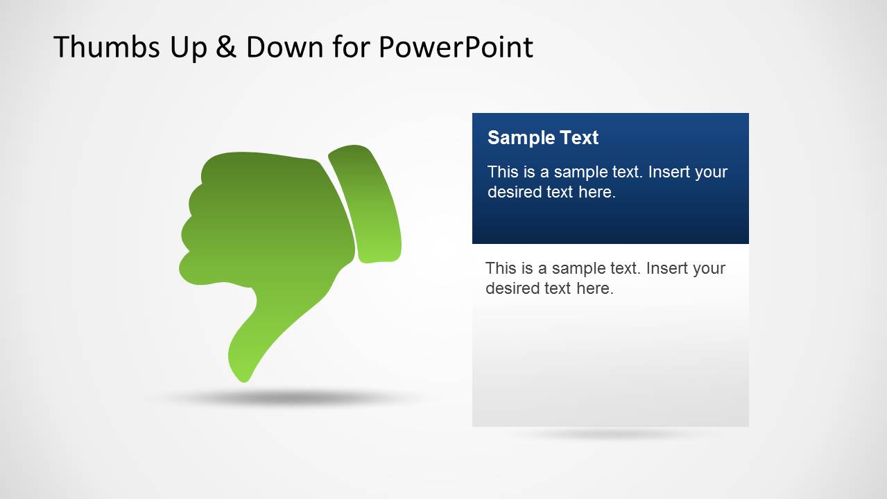 拇指向上和向下PowerPoint模板 - 木鱼查询