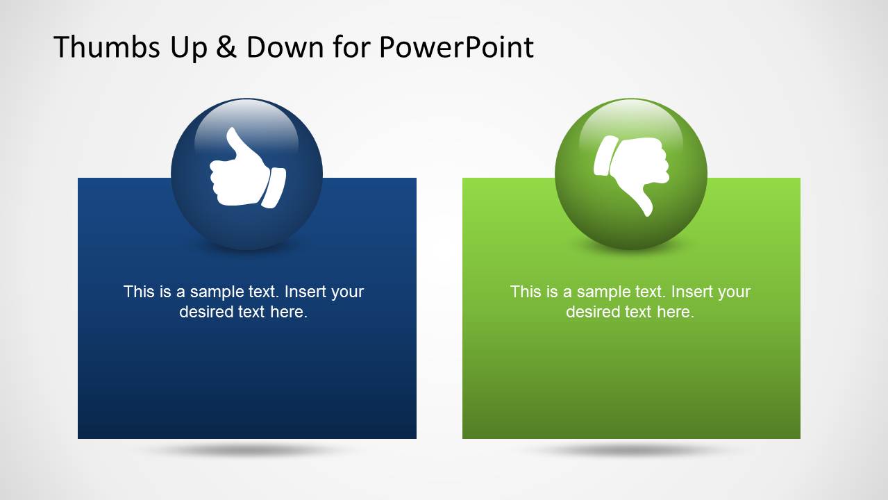 Thumbs Up & Down PowerPoint Template - SlideModel