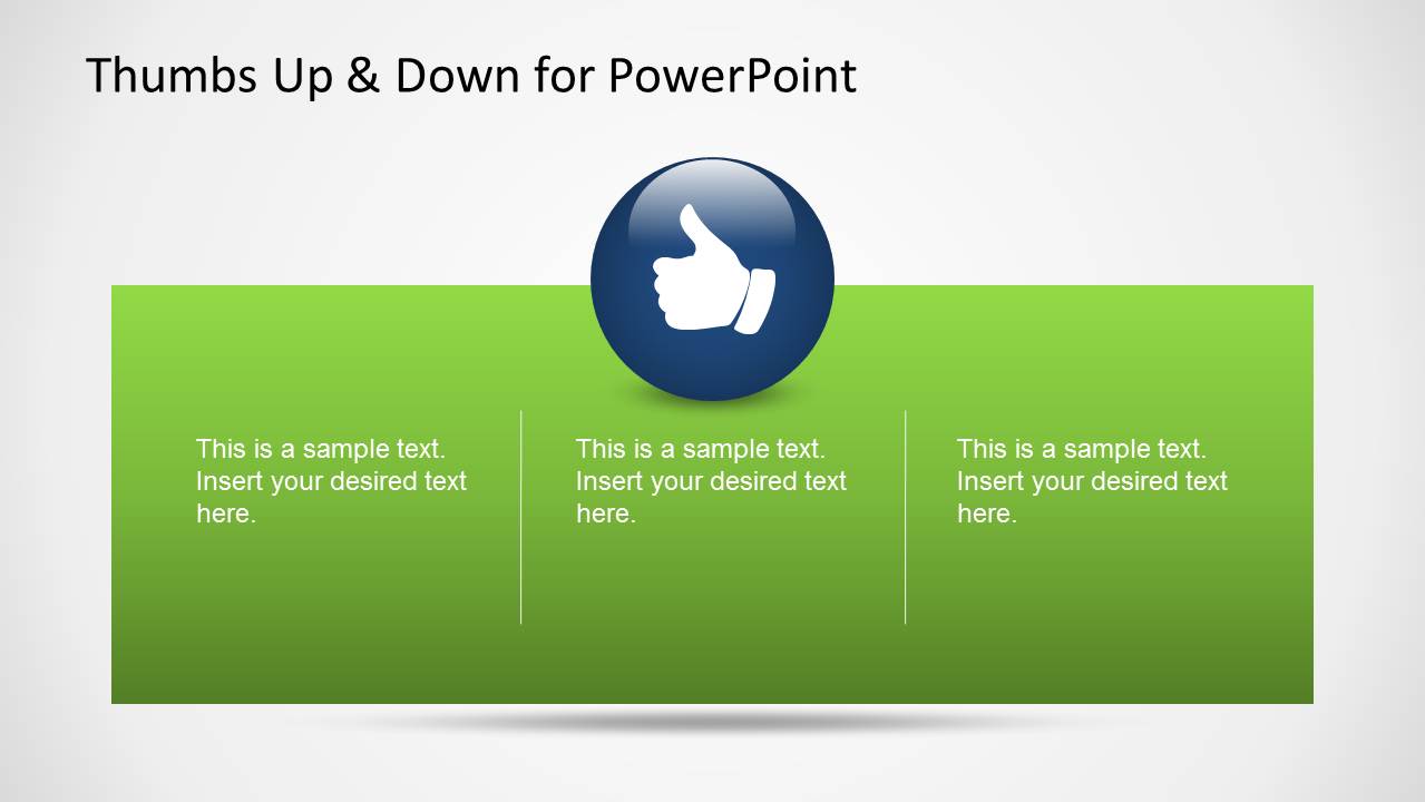 拇指向上和向下PowerPoint模板 - 木鱼查询