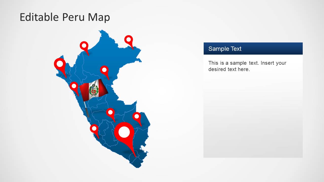 Editable Peru Map Template for PowerPoint - SlideModel
