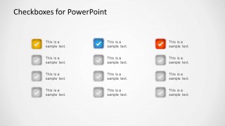 Checkboxes Template for PowerPoint - SlideModel