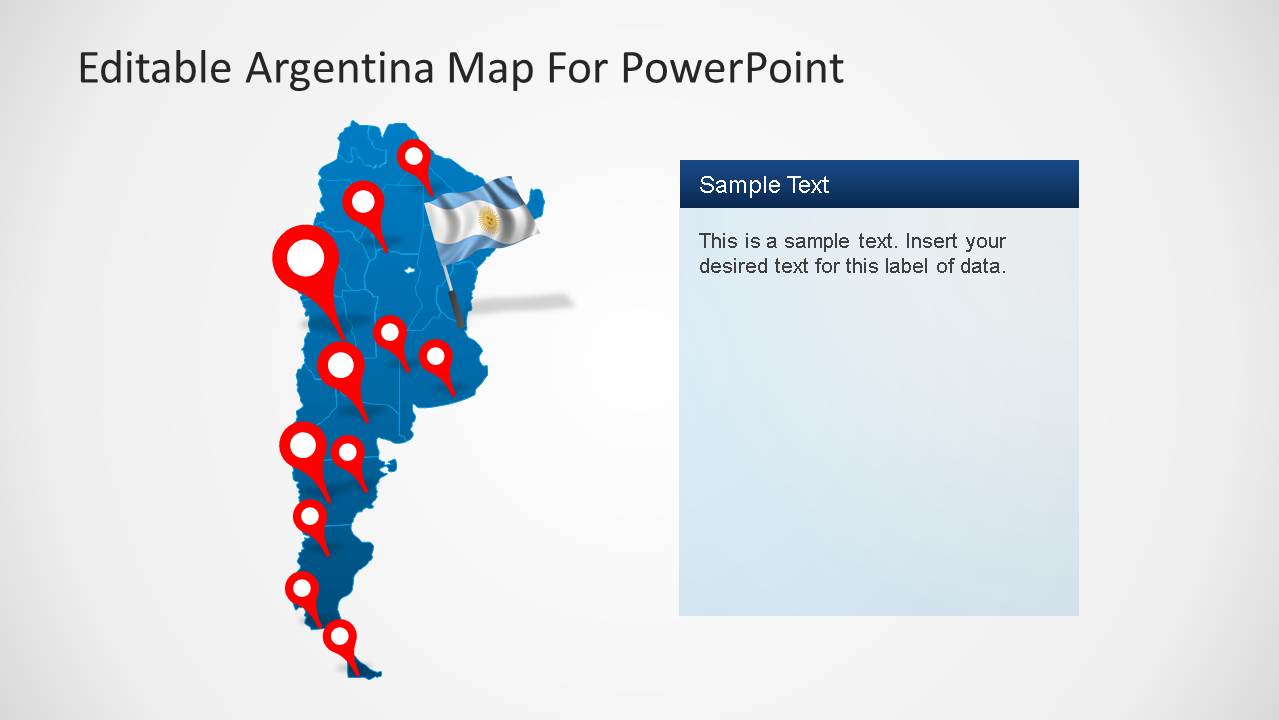 Argentina Map Template for PowerPoint - SlideModel