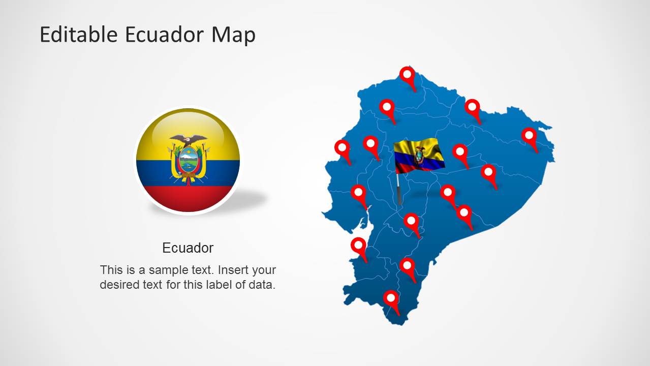 Ecuador Map Template for PowerPoint - SlideModel