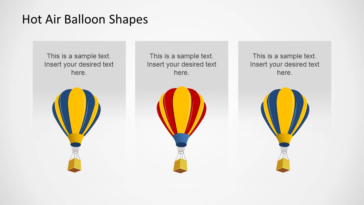Hot Air Balloon Shapes for PowerPoint - SlideModel