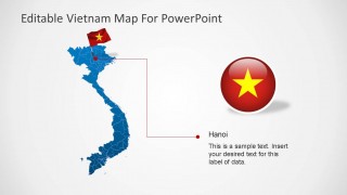 Editable Vietnam PowerPoint Map - SlideModel