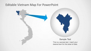 Editable Vietnam PowerPoint Map - SlideModel