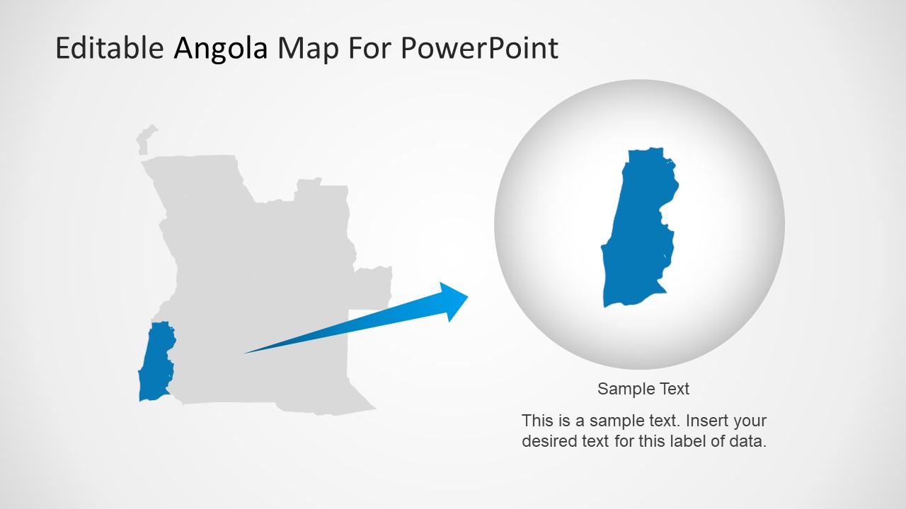 Editable Presentation of Angola Map - SlideModel