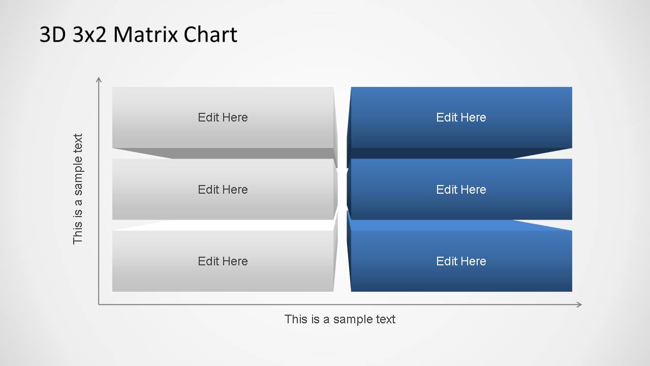 3D Matrix Charts PowerPoint Template - SlideModel
