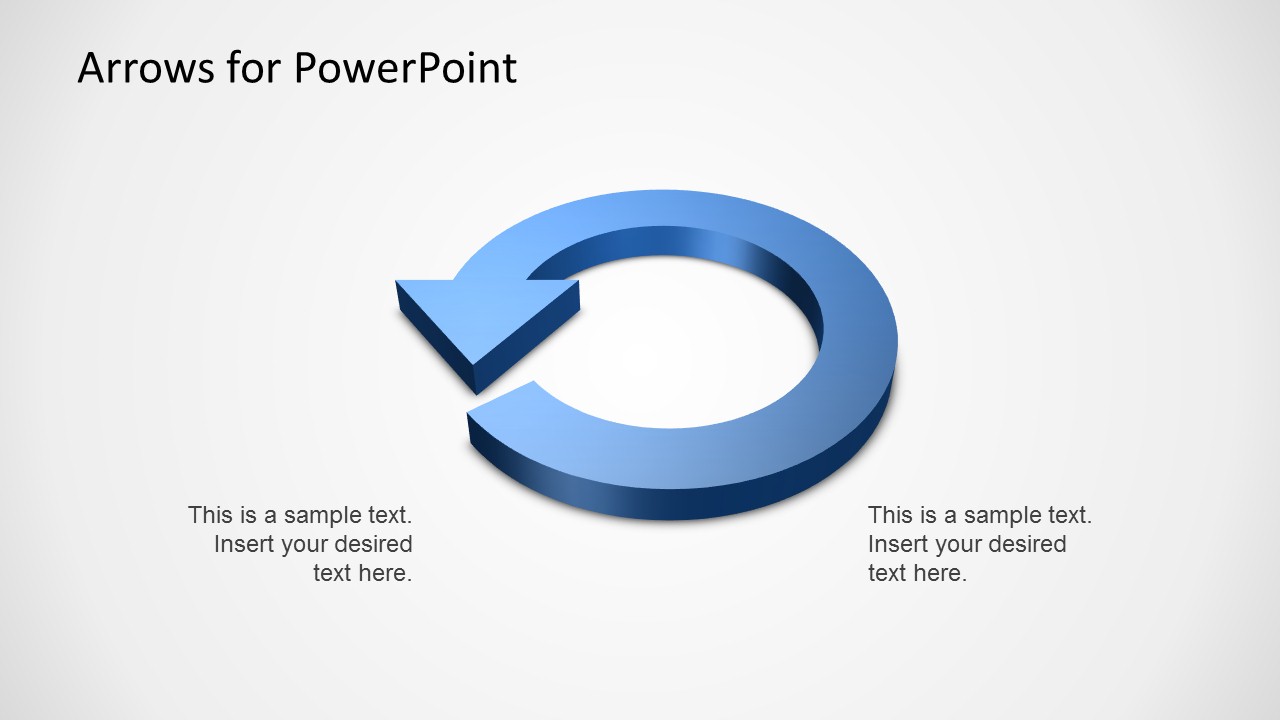 3D Circular Arrow Diagram Template For PowerPoint SlideModel