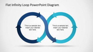 Flat Infinity Loop PowerPoint Diagram - SlideModel