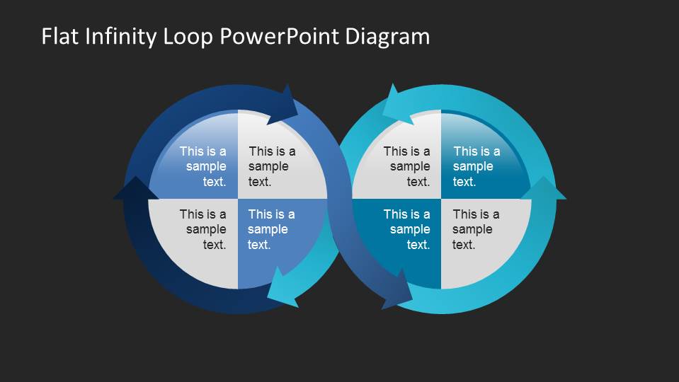 Flat Infinity Loop PowerPoint Diagram - SlideModel