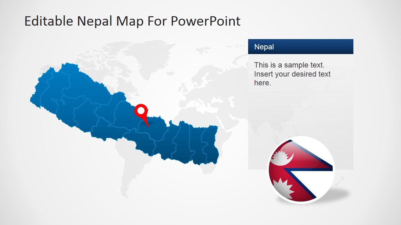 Nepal PowerPoint Map - SlideModel
