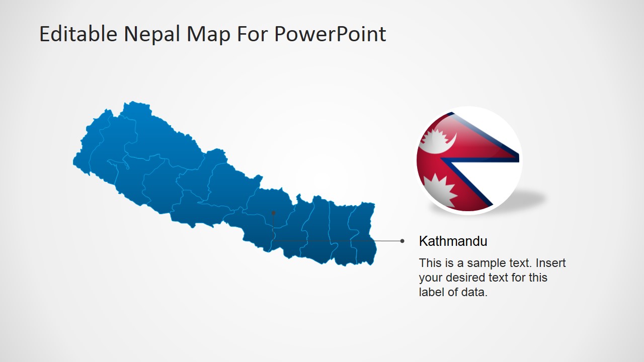 Nepal PowerPoint Map - SlideModel