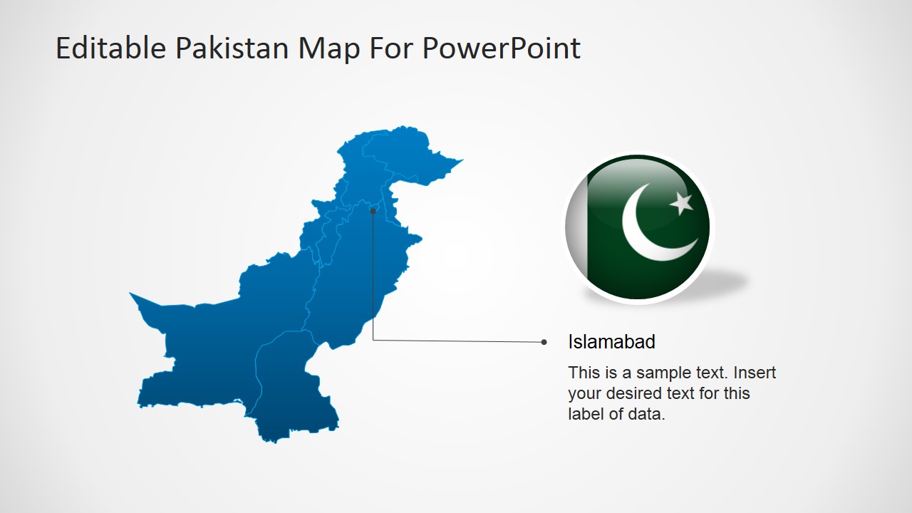 Pakistan PowerPoint Map - SlideModel