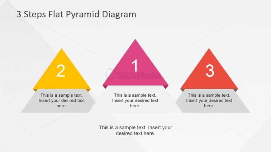 Flat Pyramid Diagram Powerpoint Template Ciloart