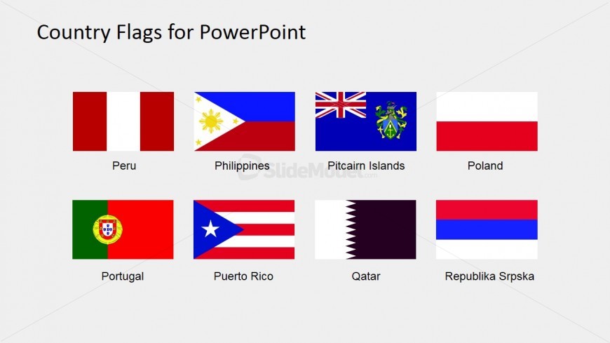 Editable Country Flags Slide - SlideModel