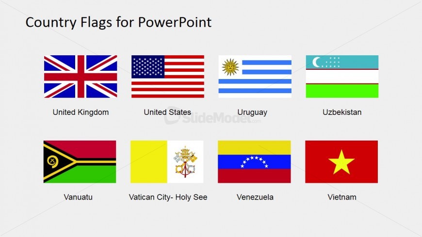 Editable Country Flags for PowerPoint (S to Z) - SlideModel