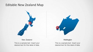 Editable New Zealand Map PowerPoint Template - SlideModel