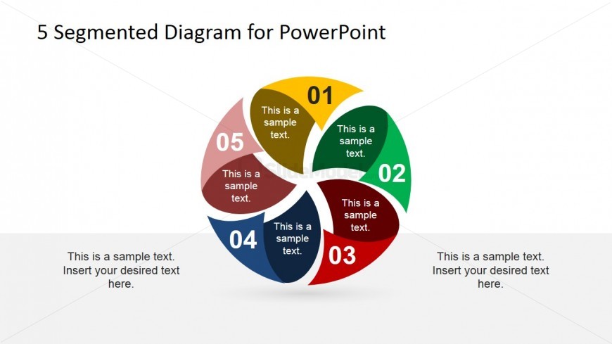 5 Steps Segmented Diagram Design 3D Sphere - SlideModel 5 Steps Segmented Diagram Design 3D Sphere - SlideModel