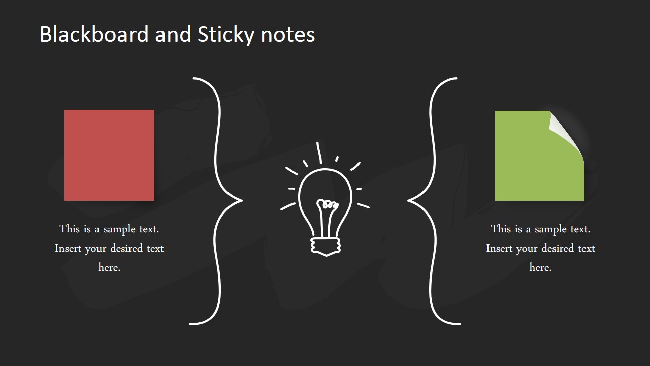 Blackboard and Sticky Notes PowerPoint Shapes - SlideModel Blackboard and Sticky Notes PowerPoint Shapes - SlideModel